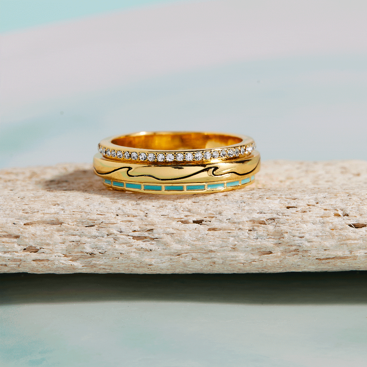 Beachside Blue Fidget Ring